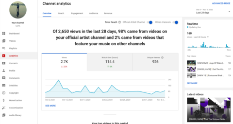 YouTube: Official Artist Channel - Wiseband